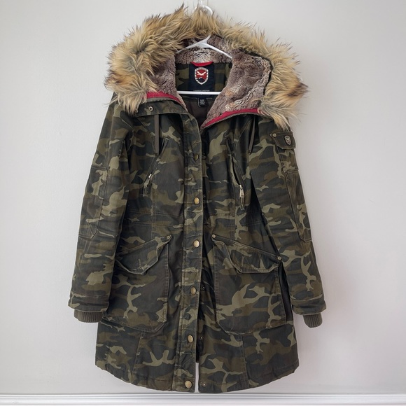 1 madison expedition | Jackets & Coats | Madison Camo Parka With Faux ...